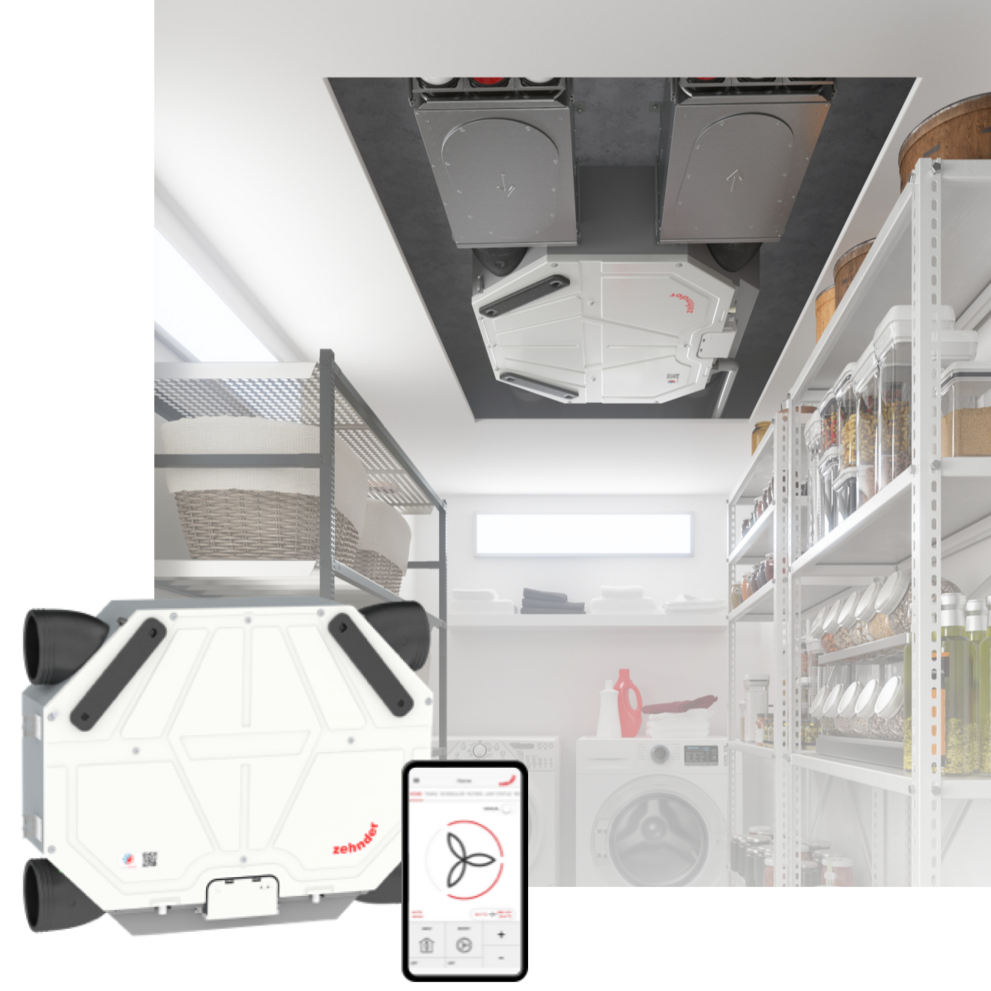 ComfoAir Flex | Compacte plafond ventilatie-unit | Zehnder Group Nederland